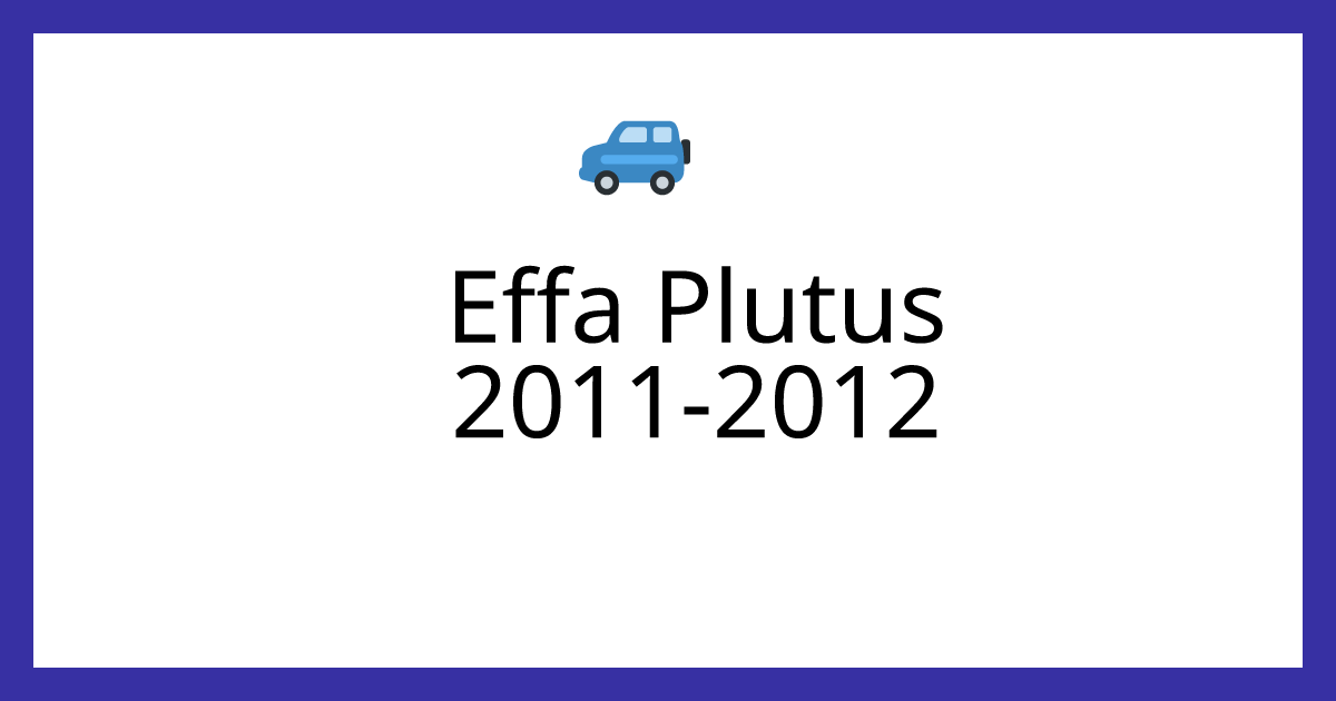 Effa Plutus 2011-2012
